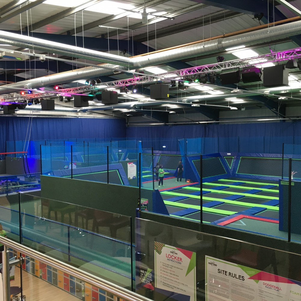 Rebound Trampoline Centre Sound Installation